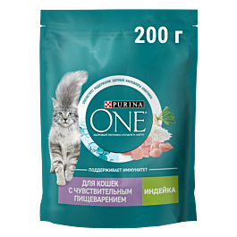 Купить Сухой корм Purina ONE® для кошек с чувствительным пищеварением с ...